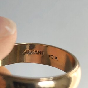 Vintage 10k Siffari Gold Band Ring Size 5 1/2 / Vintage 10k Gold Band ...