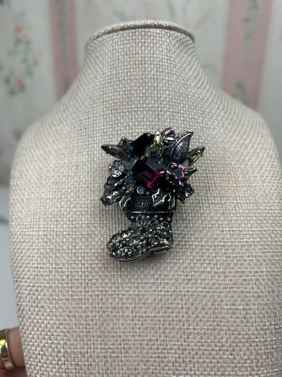 Vintage Danny Pollak Boot Brooch / Garden Boot / Unique Brooch ...