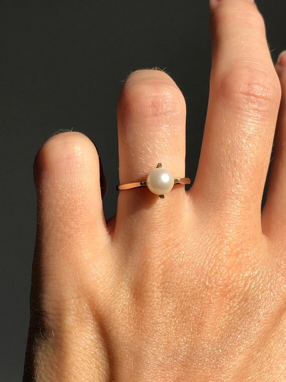 10k gold pearl ring store
