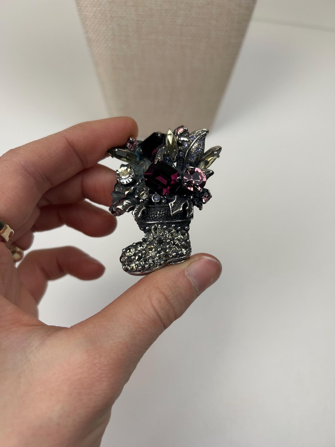 Vintage Danny Pollak Boot Brooch / Garden Boot / Unique Brooch ...