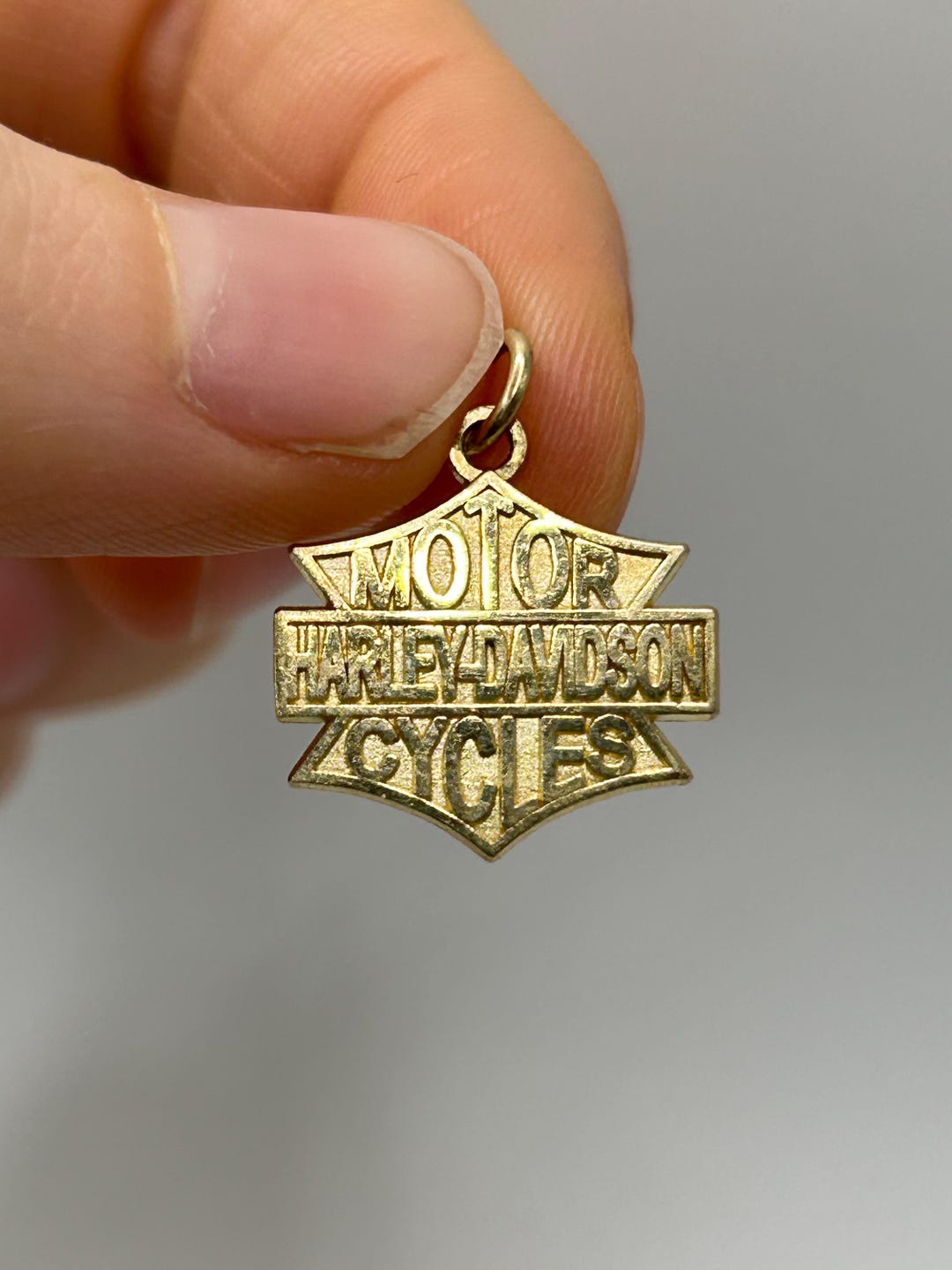 Vintage 10k Gold Harley Davidson Pendant / Motor Cycle Pendant / Gift ...