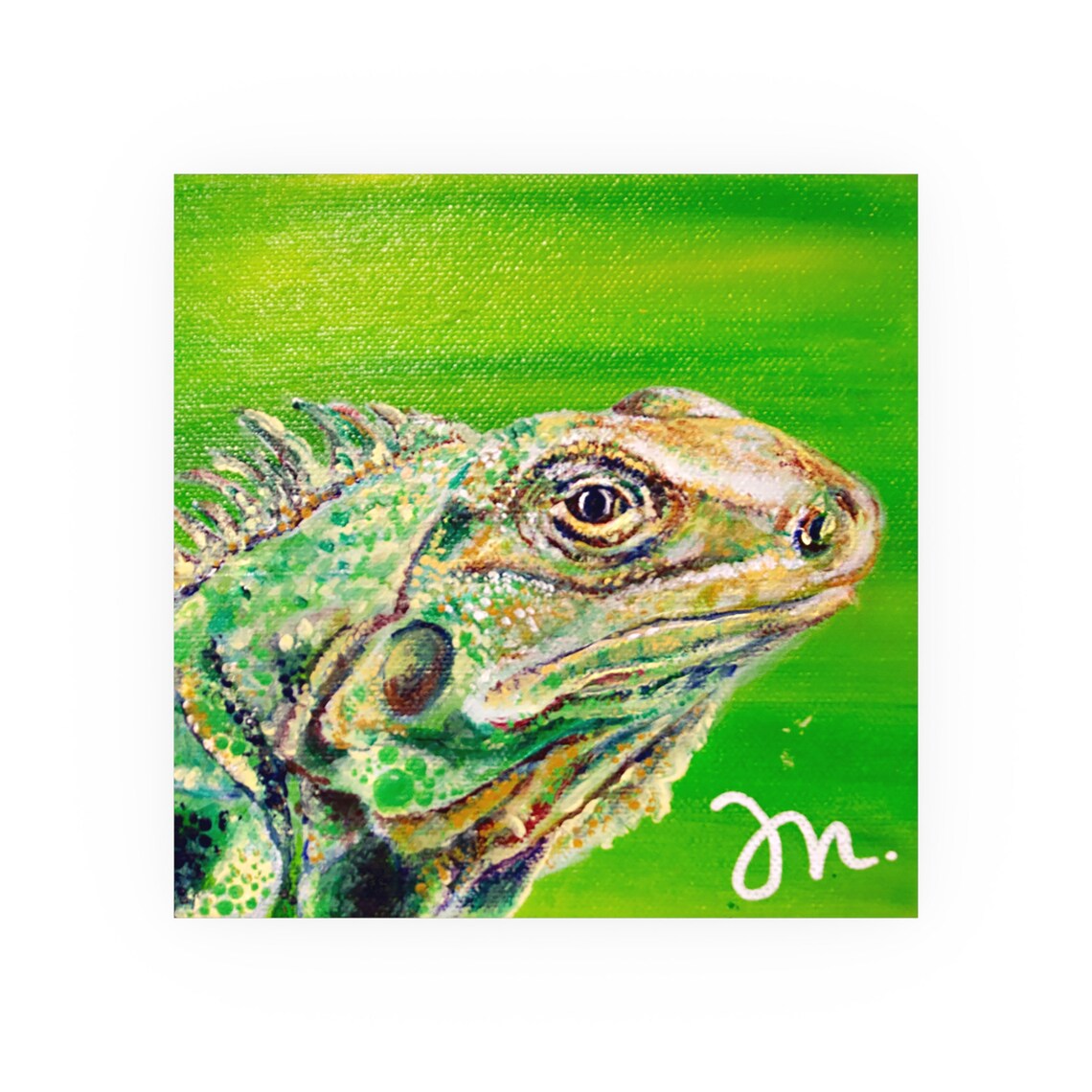 Iguana Print - Etsy