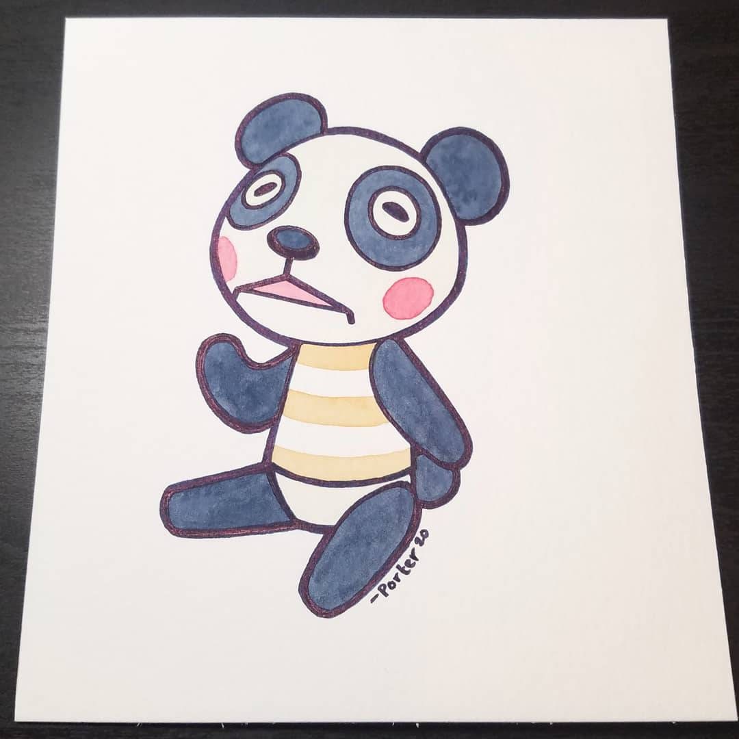 Animal Crossing Chester Original Watercolor Painting - Etsy Sweden