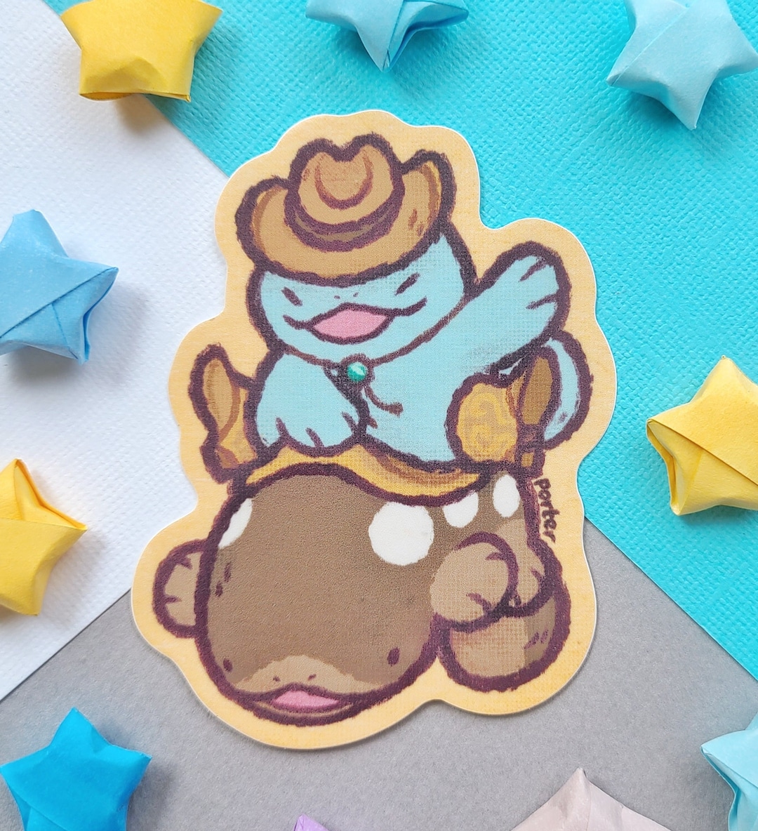 Yeehaw Quagsire and Clodsire Vinyl Sticker - Etsy