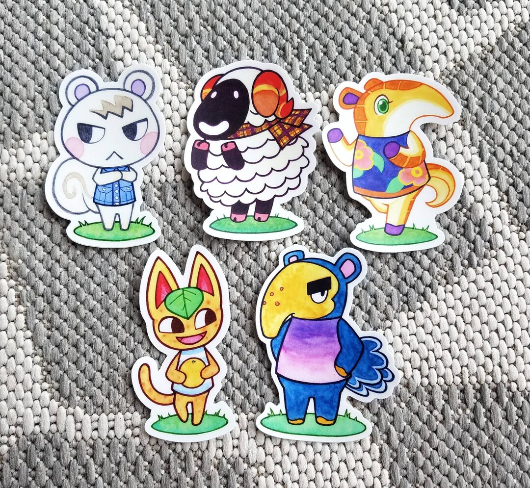 Animal Crossing Villager Stickers - Etsy UK