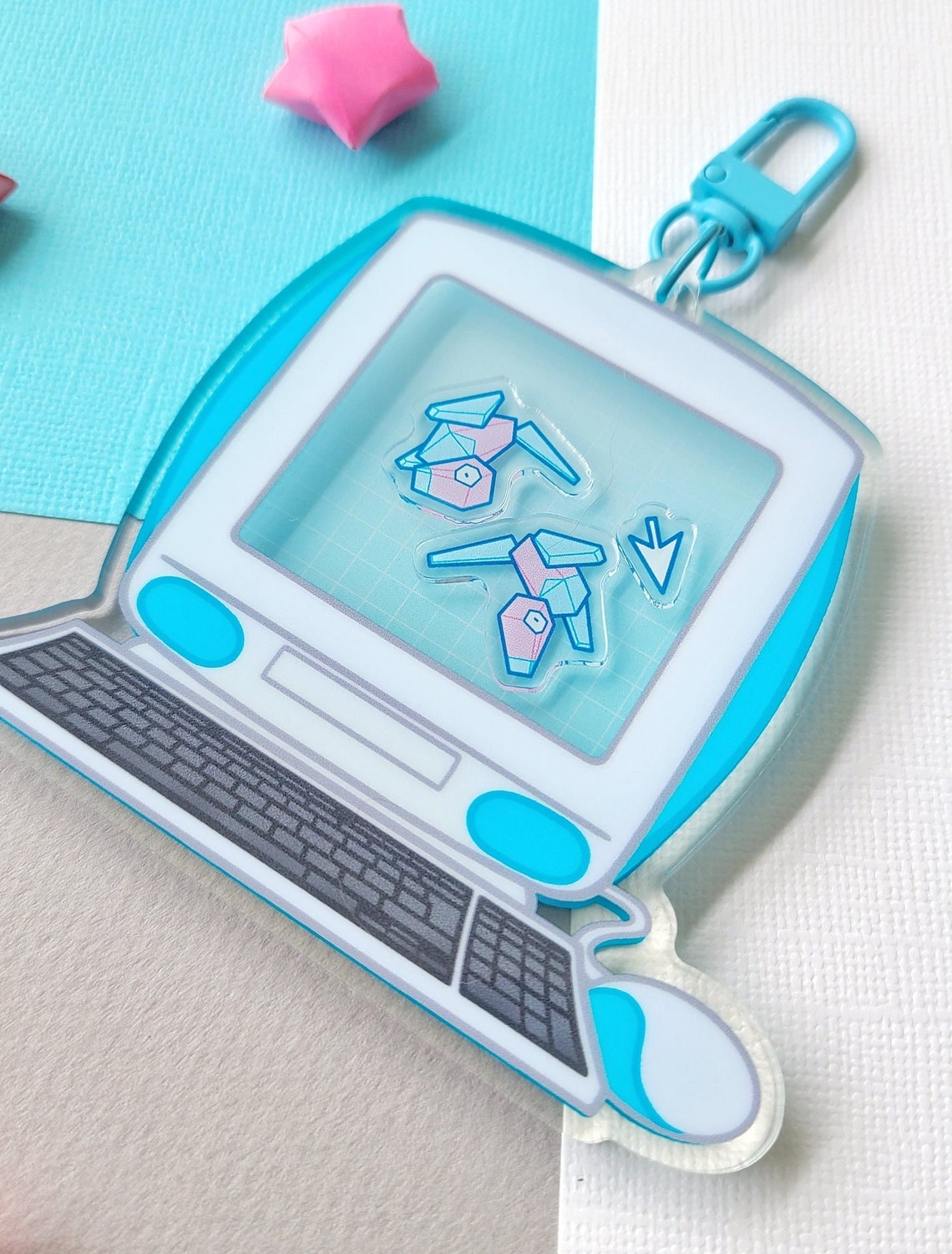 Porygon Cyber Shaker Acrylic Charm - Etsy