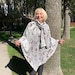 Gorgeous Fluffy Poncho With Scarf - Etsy