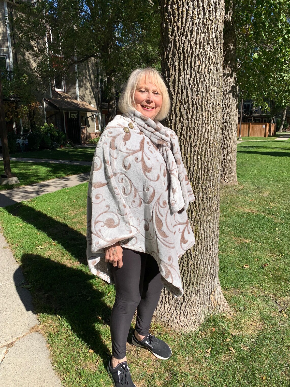 Gorgeous Fluffy Poncho With Scarf - Etsy