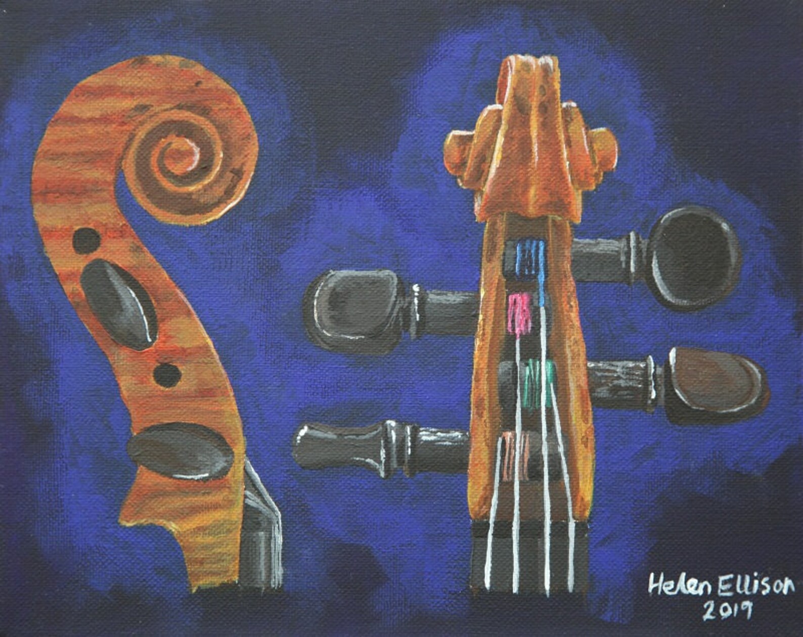 Violin Scroll (front View) - Etsy