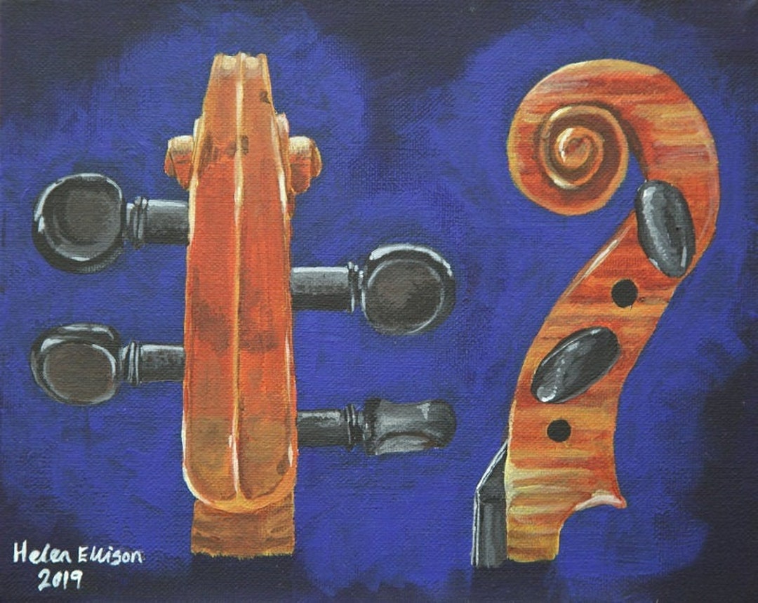 Violin Scroll (back View) - Etsy