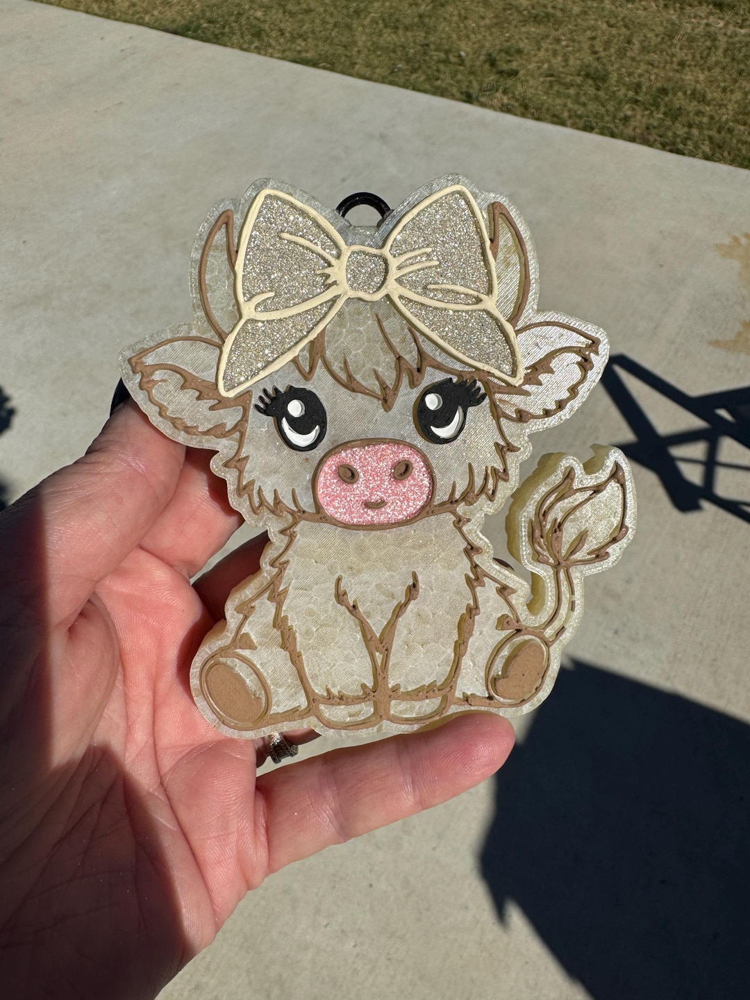 Cute Tan Highland Cow - Etsy