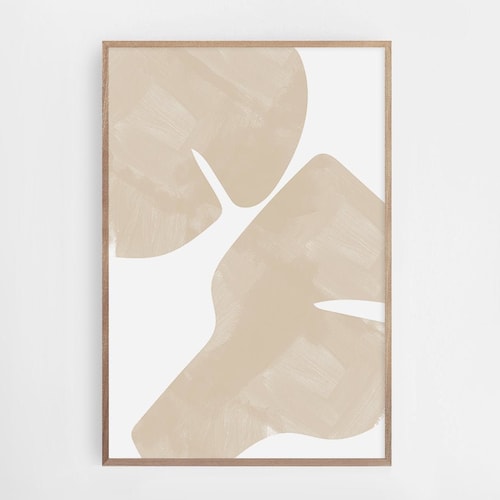 Beige Abstract Print Geometric Abstract Art Beige Painting - Etsy