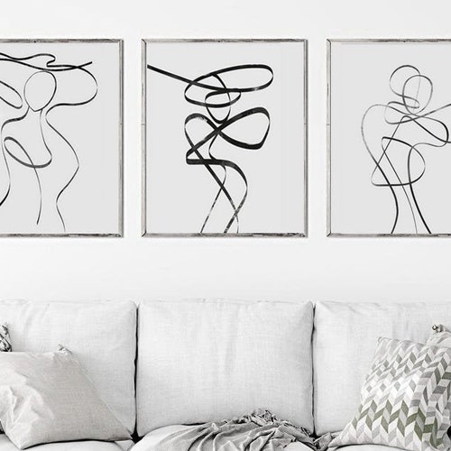 Abstract Line Art Print Abstract Wall Art Minimalist Poster - Etsy