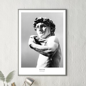 David Statue, Large Poster, Modern Wall Art, Michelangelo David, Prints ...