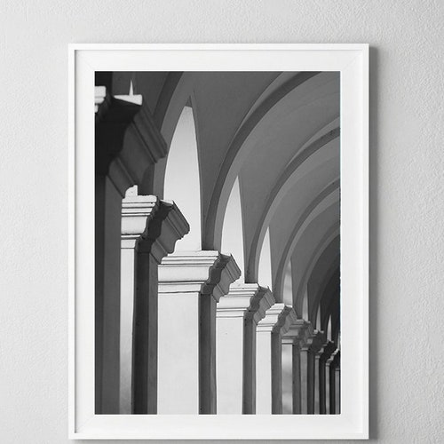 Arch Print Black and White Art Prints Home Decor Minimal - Etsy