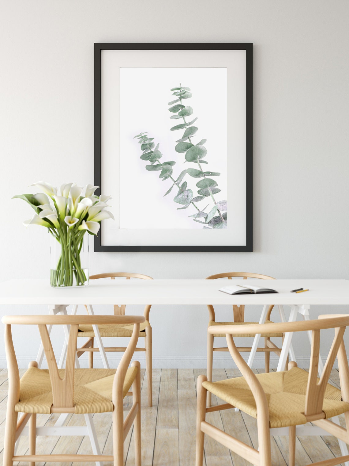 Eucalyptus Poster Eucalyptus Art Print Minimal Wall Art - Etsy