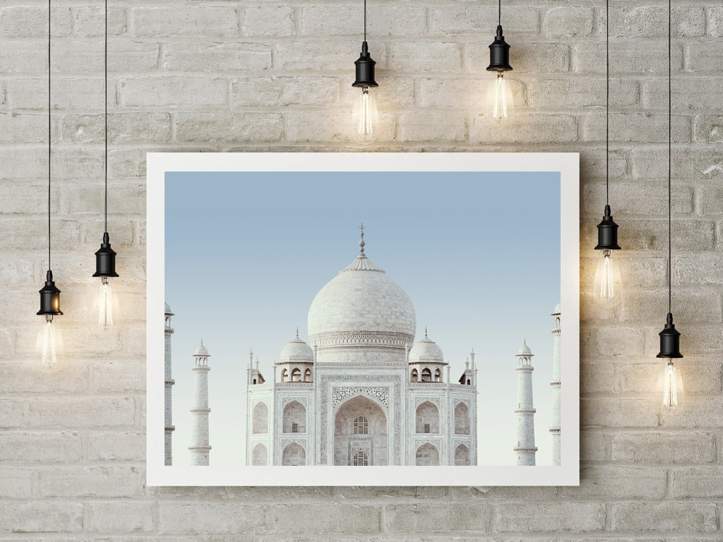 Taj Mahal Print India Travel Art Print Downloadable Prints - Etsy