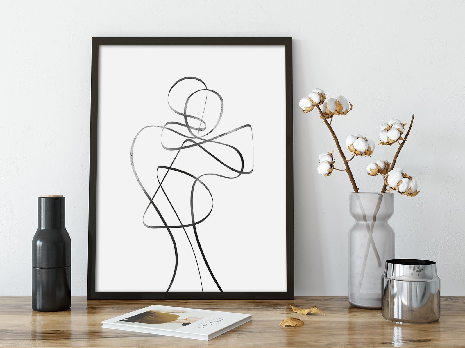 Abstract Line Art Print Abstract Wall Art Minimalist Poster - Etsy