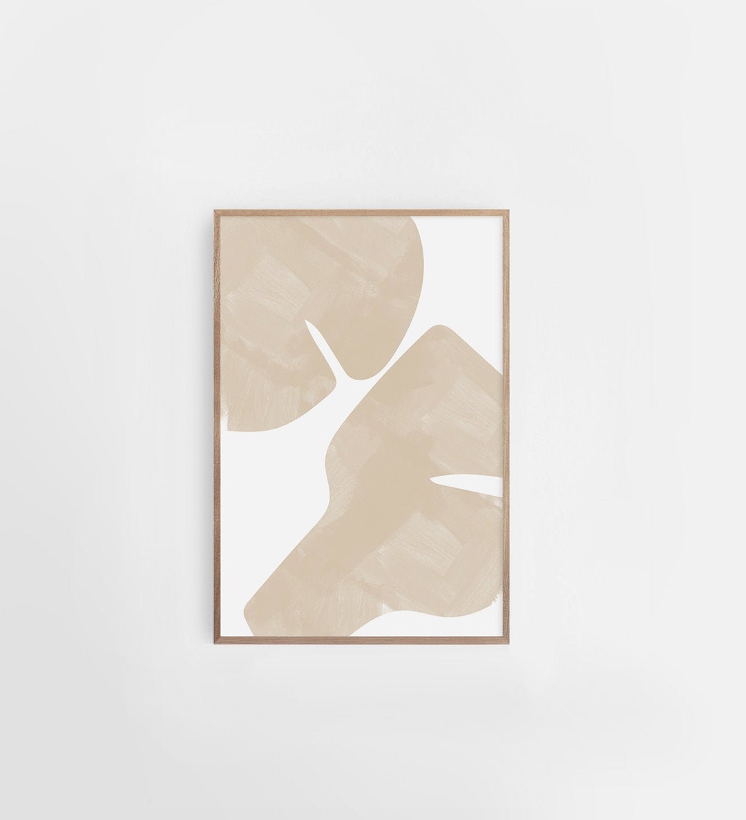 Beige Abstract Print, Geometric Abstract Art, Beige Painting Print ...