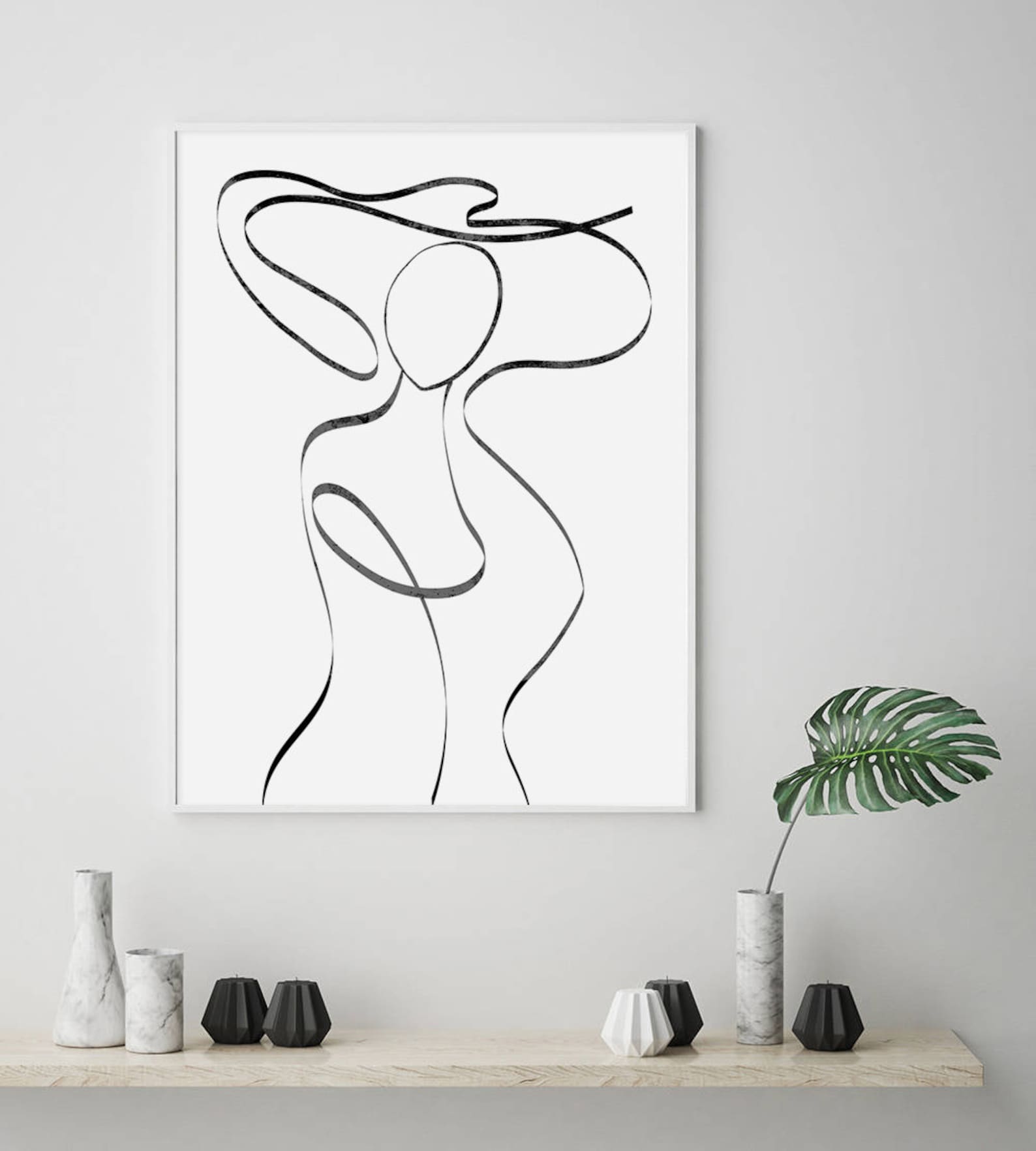 Drawing Art Line Art Print Modern Wall Art Abstract Wall | Etsy