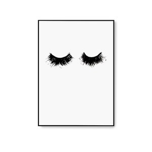 Eye Lashes Print,eye Lash Poster,woman Bedroom Decor,lashes Poster ...