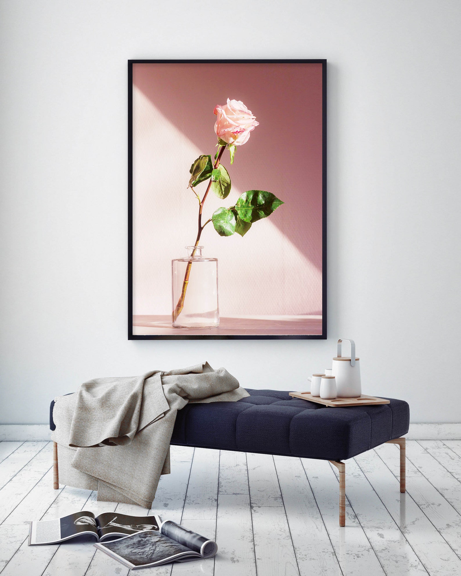 Botanical Posterwoman Bedroom Decorflower Printrose | Etsy