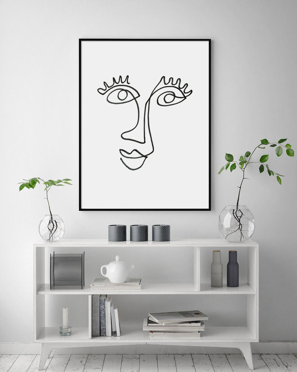 Line Art Line Drawing Modern Print Minimalist Print | Etsy