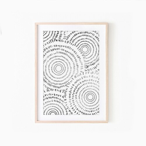 Dotted Line Art Print Modern Wall Art Abstract Wall Art - Etsy