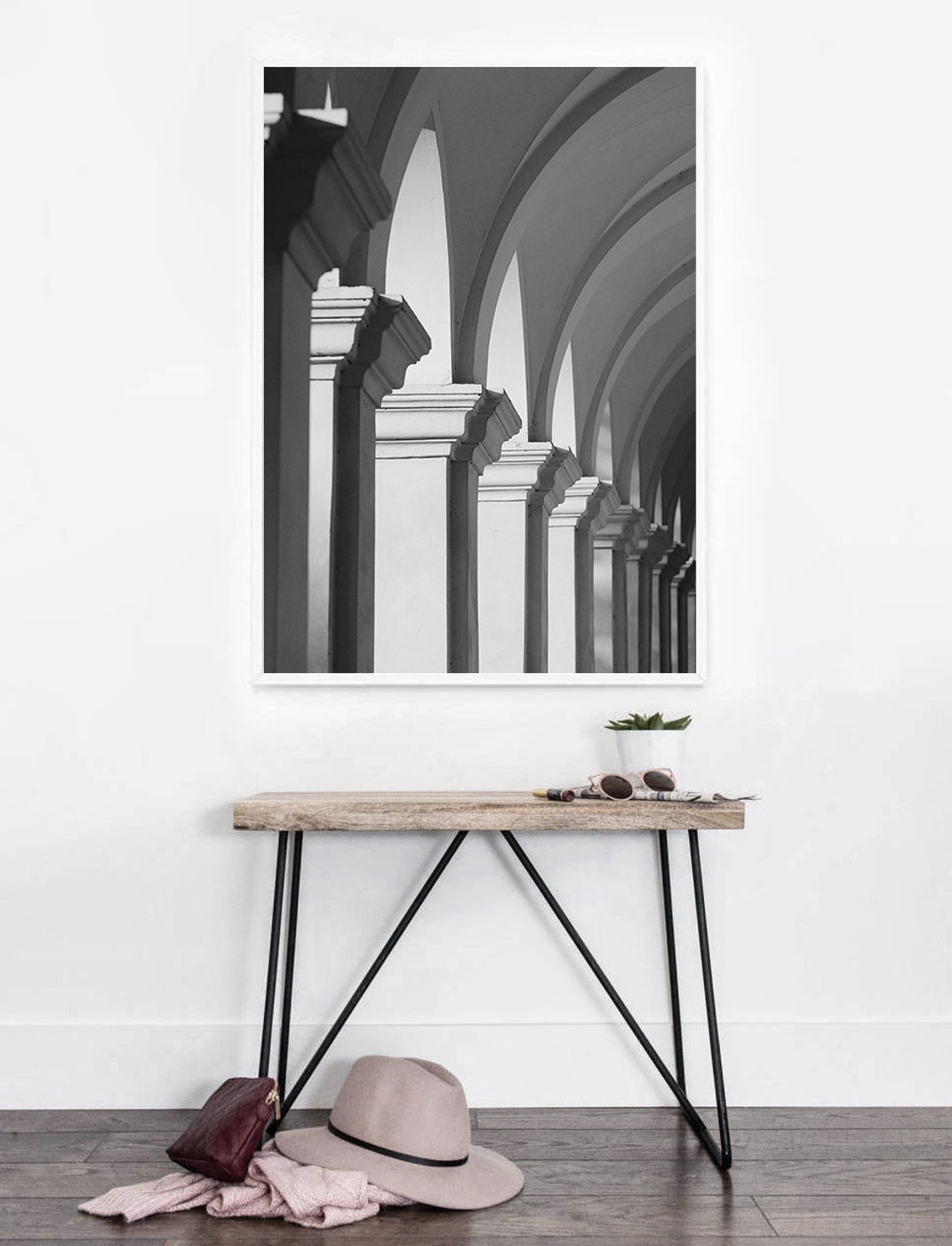 Arch Print Black and White Art Prints Home Decor Minimal - Etsy