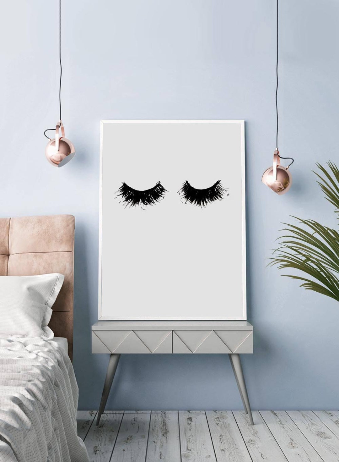 Eye Lashes Print,eye Lash Poster,woman Bedroom Decor,lashes Poster ...