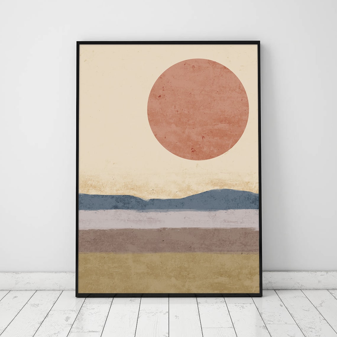 Abstract Sunset Print Abstract Art Painting Print Modern | Etsy