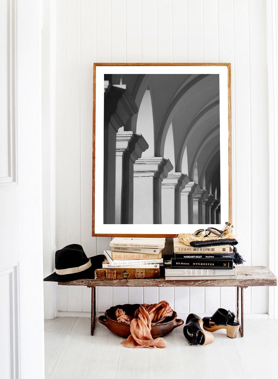 Arch Print Black and White Art Prints Home Decor Minimal - Etsy