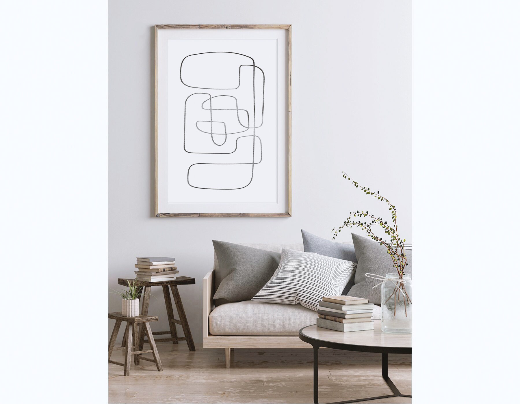 Abstract Gallery Wall Set Contemporary Art Print Wall Art - Etsy