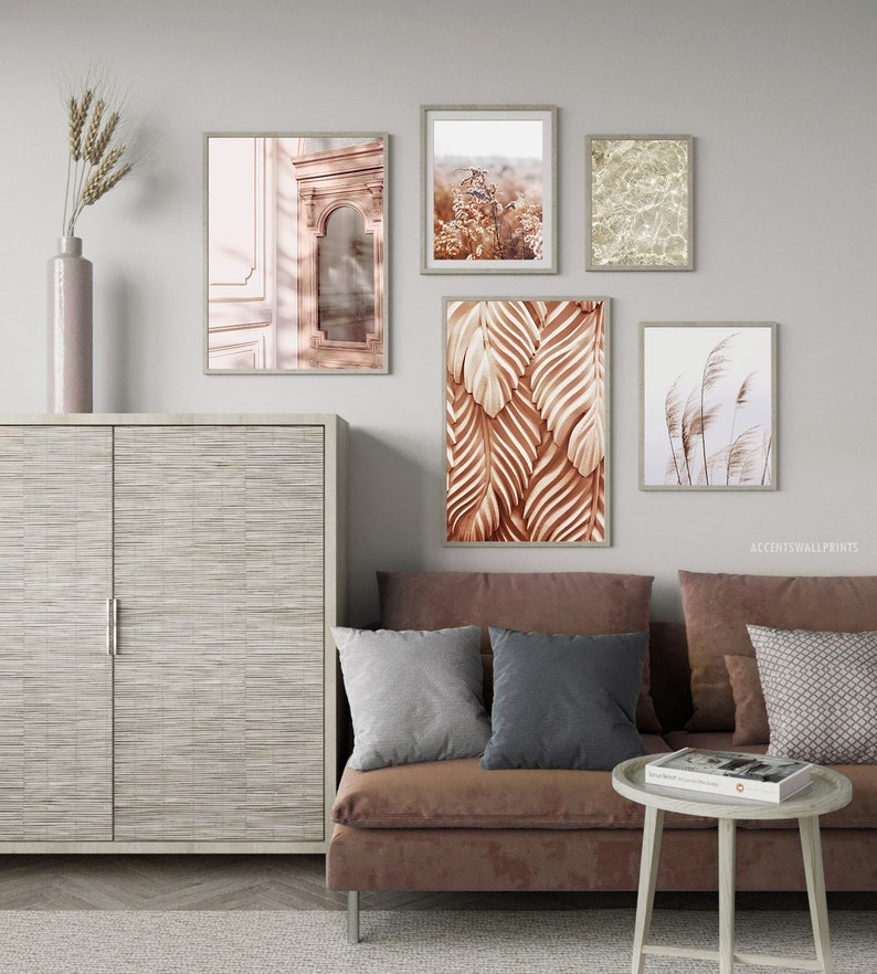 Digital Print Set Contemporary Art Set of 5 Large Wall Art - Etsy