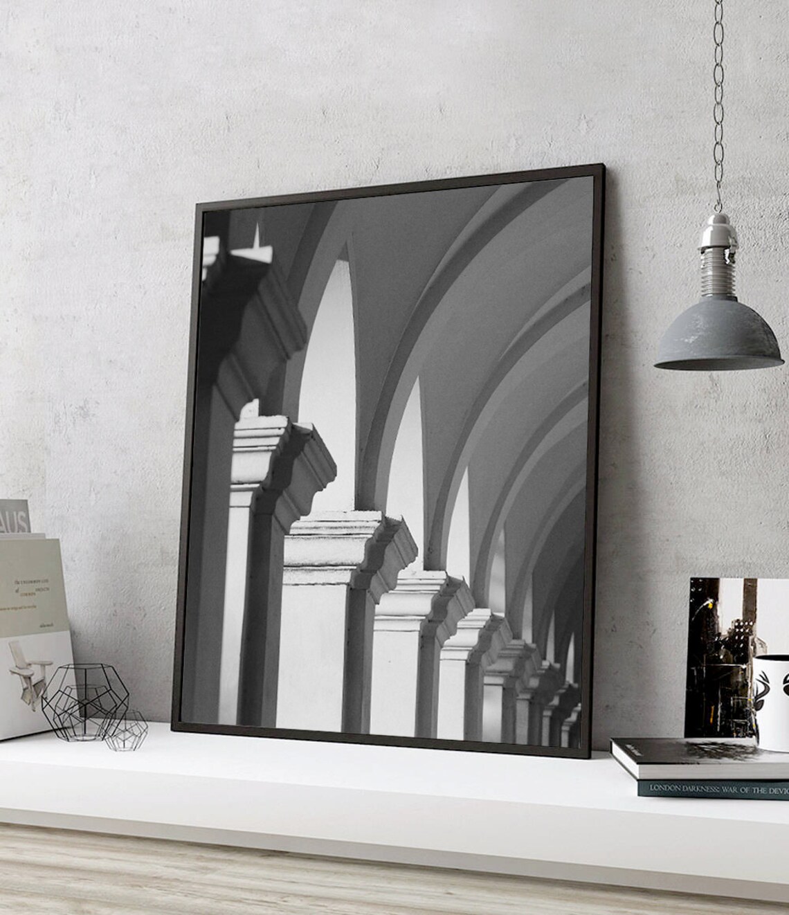 Arch Print Black and White Art Prints Home Decor Minimal | Etsy