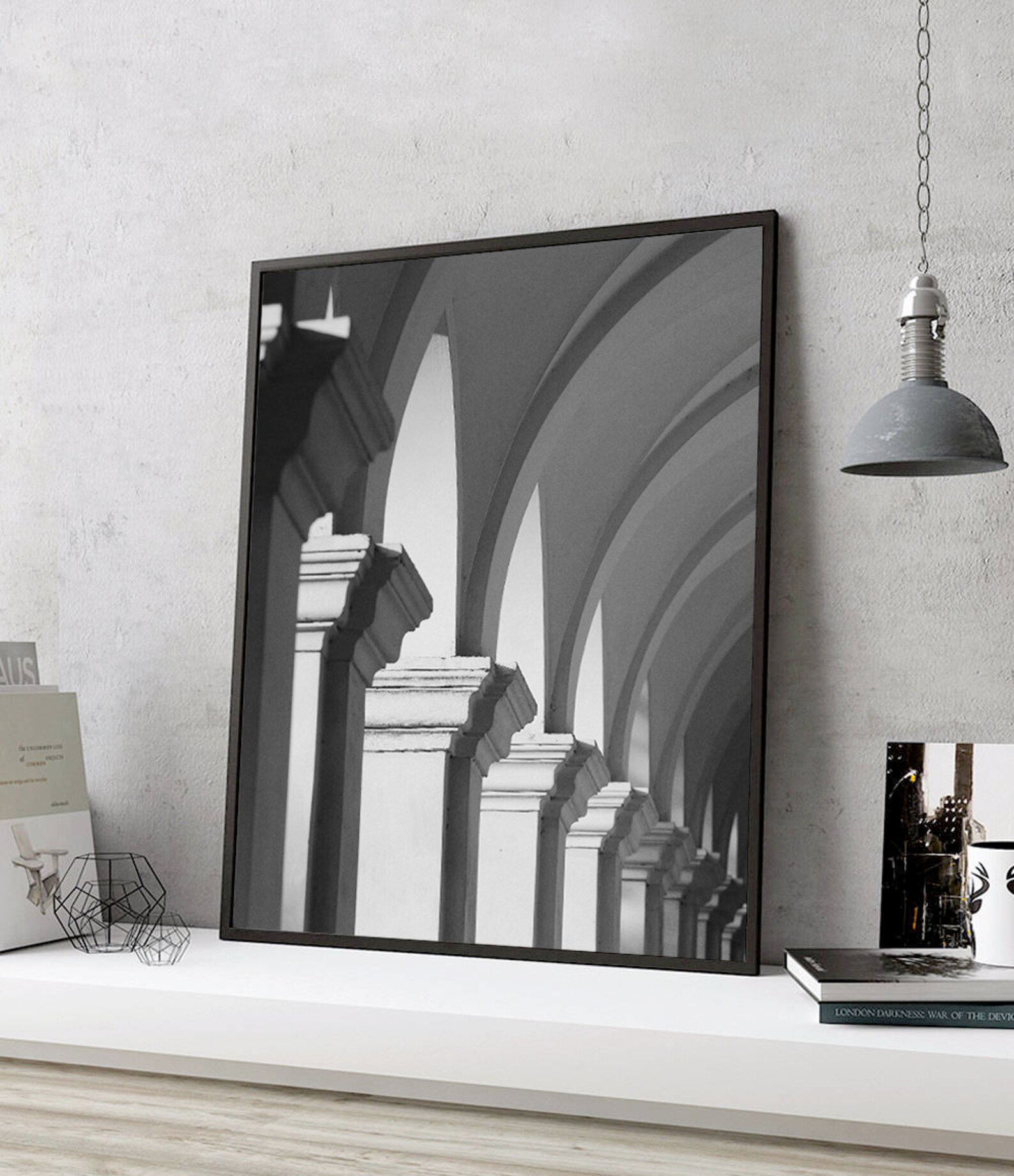 Arch Print Black and White Art Prints Home Decor Minimal - Etsy