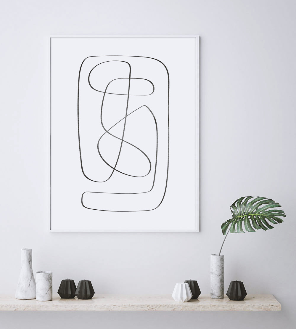 Abstract Gallery Wall Set Contemporary Art Print Wall art | Etsy