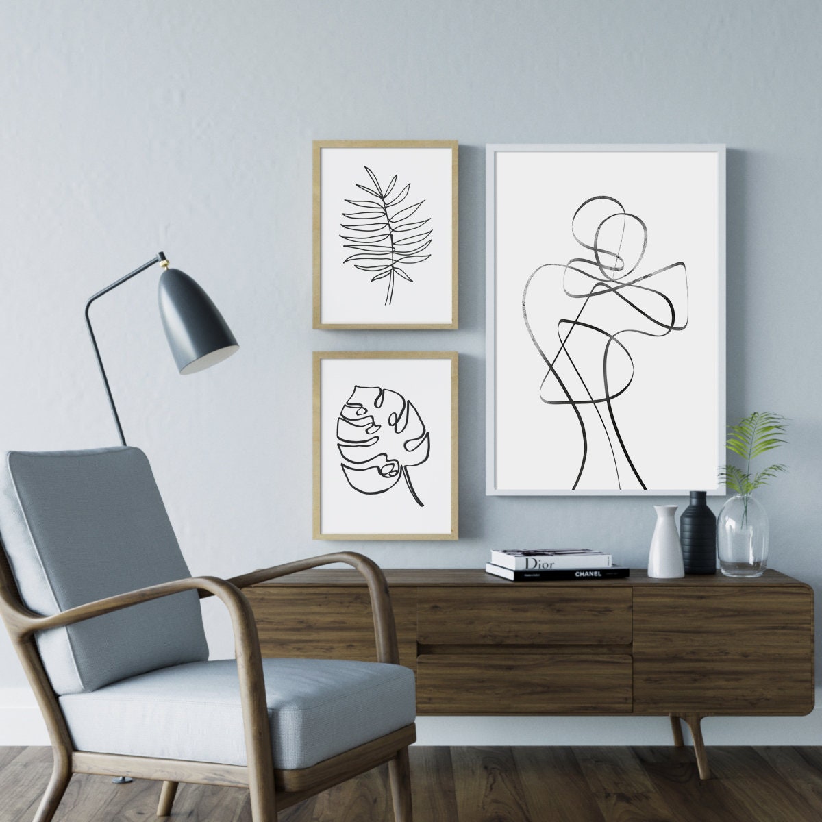 Abstract Line Art Print Abstract Wall Art Minimalist Poster - Etsy