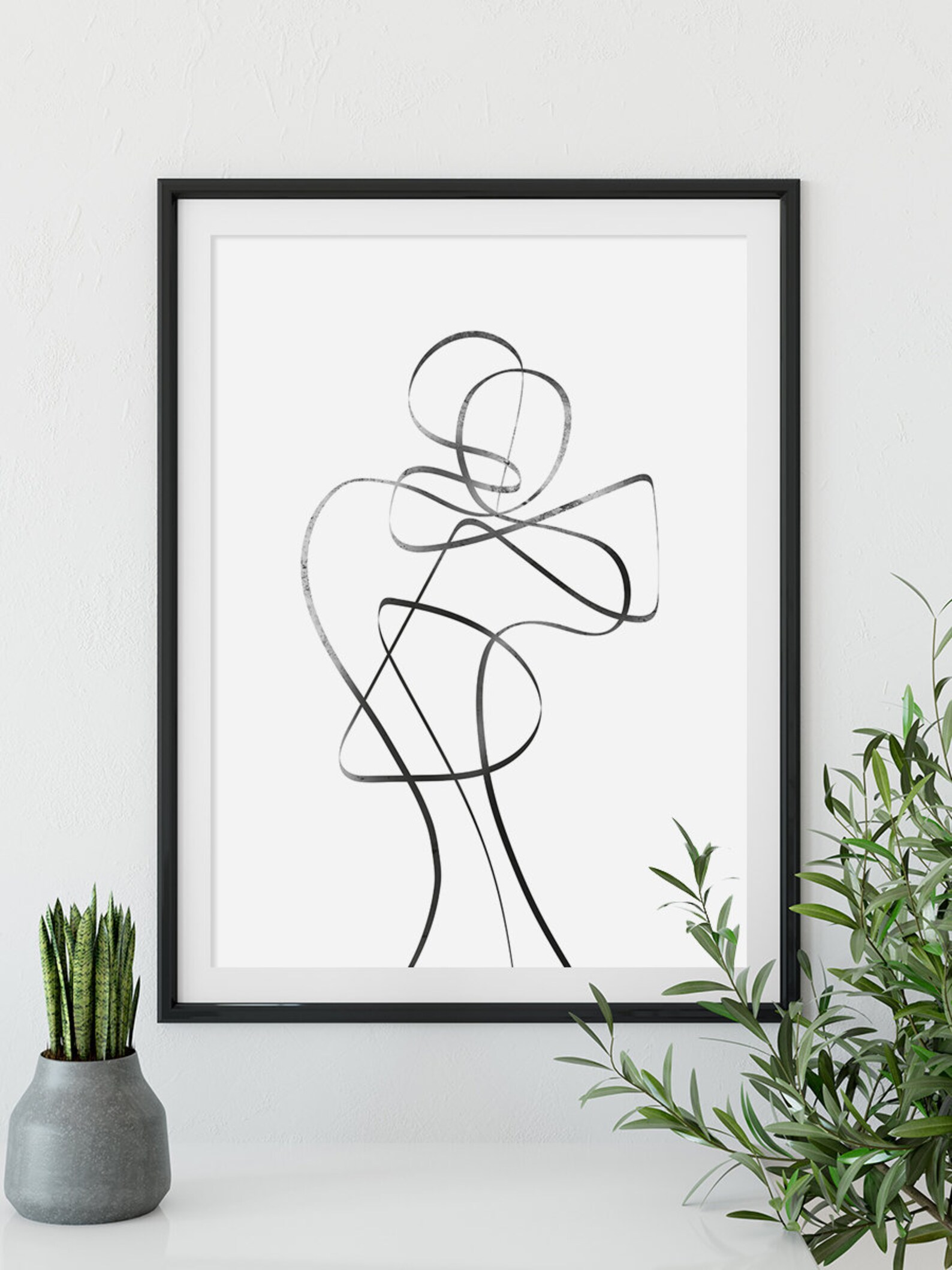 Abstract Line Art Print Abstract Wall Art Minimalist Poster - Etsy