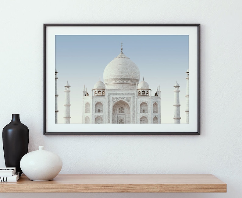 Taj Mahal Print India Travel Art Print Downloadable Prints - Etsy