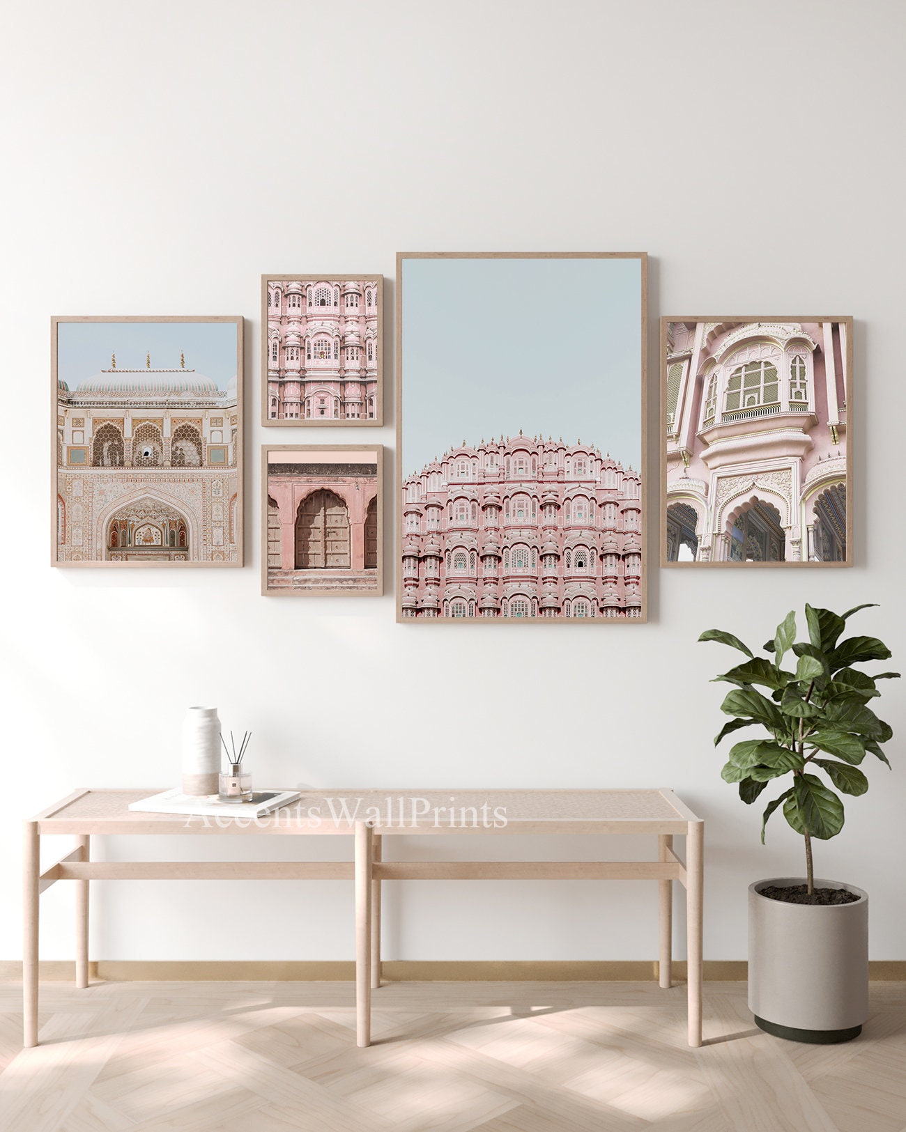 India Print Set Set of 5 Art Set Prints Gallery Wall Set - Etsy