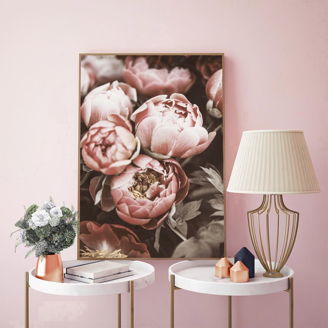Peonies Poster , Peonies Prints, Flower Wall Art, Flower Print ...