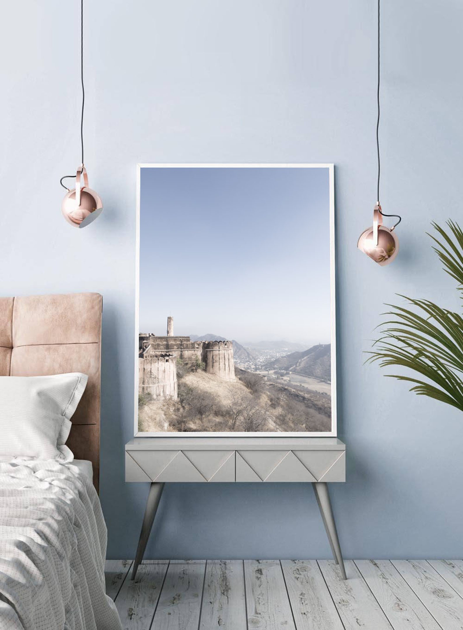 Mountain art print Amer Fort print Mountain Photography Art | Etsy