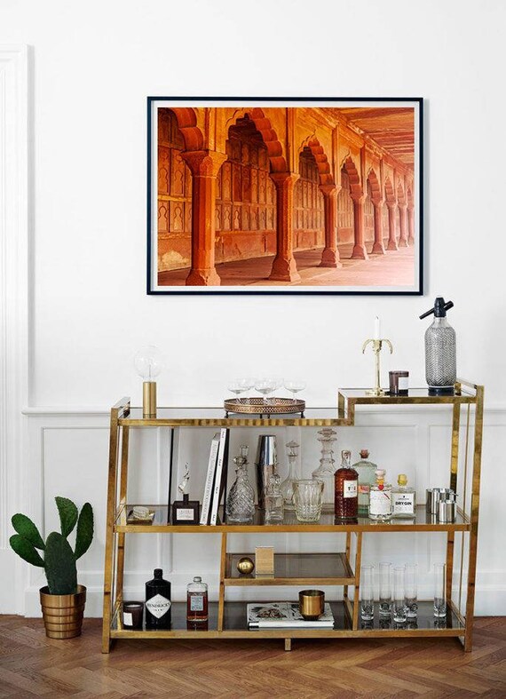 Orange Arch Poster Orange Wall Art Architecture Print - Etsy