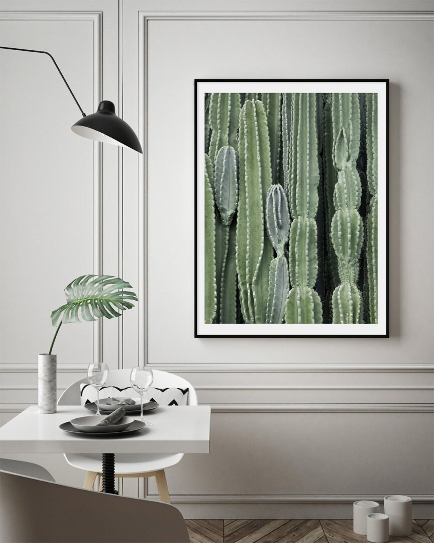 Cactus Prints Tropical Wall Art Succulent Print Cactus Wall | Etsy
