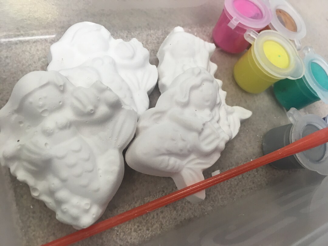 Mermaid Craft Kit, Paint Your Own Mermaids, Kits for Kids, Birthday ...