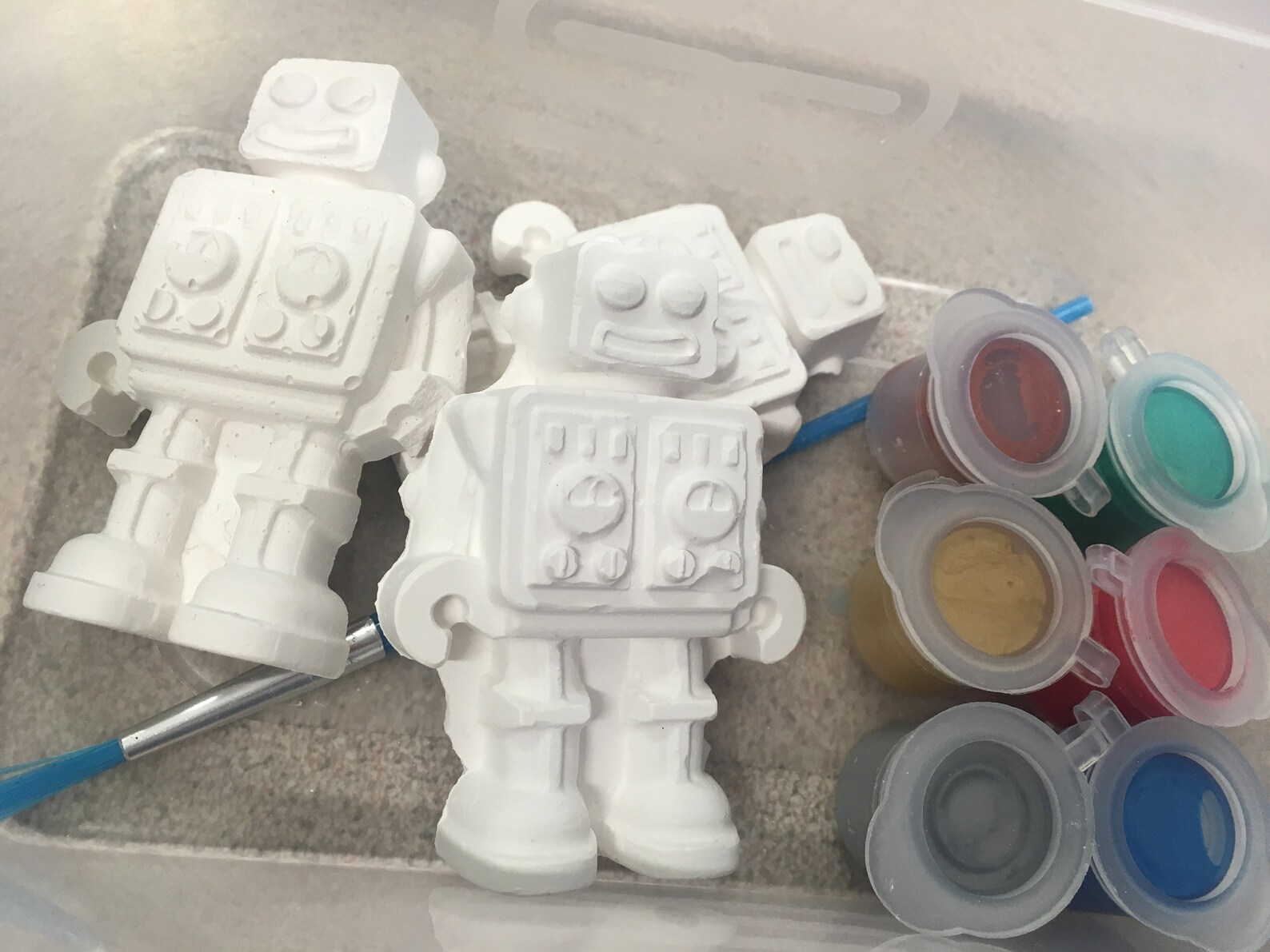 Robot Craft Kit Paint Your Own Robots Kits for Kids - Etsy