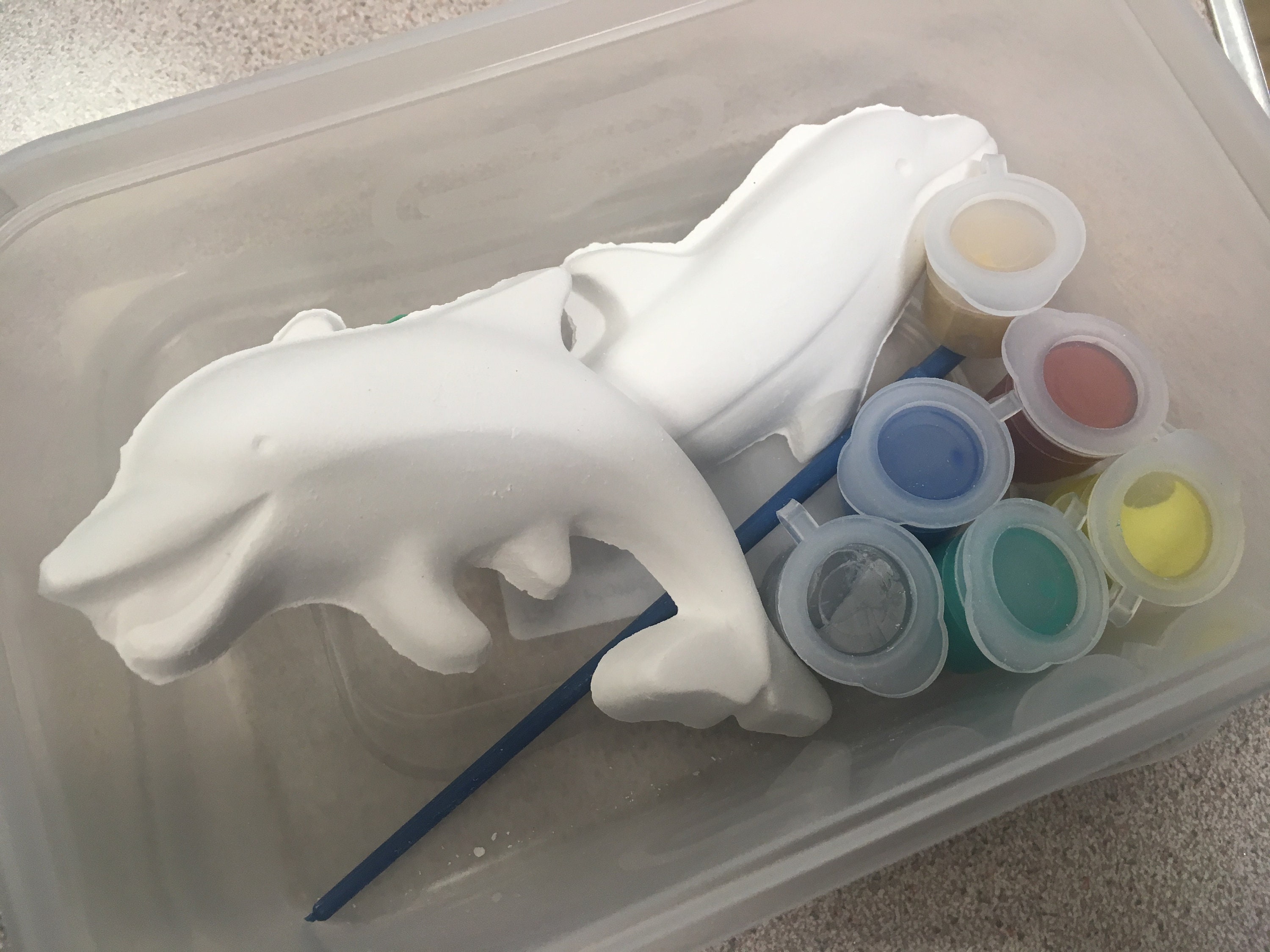 Dolphin Craft Kit Paint Your Own Dolphins Kits For Kids | Etsy