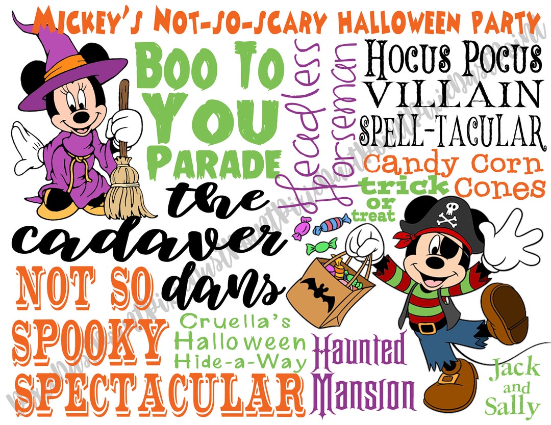 Magic Kingdom MNSSHP Printable Digital File Instant Download PDF ...