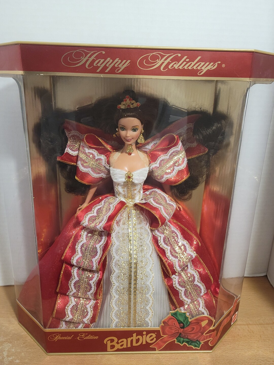 1997 Holiday Barbie Extremely RARE Misprint Blue Eyes on Back Picture ...